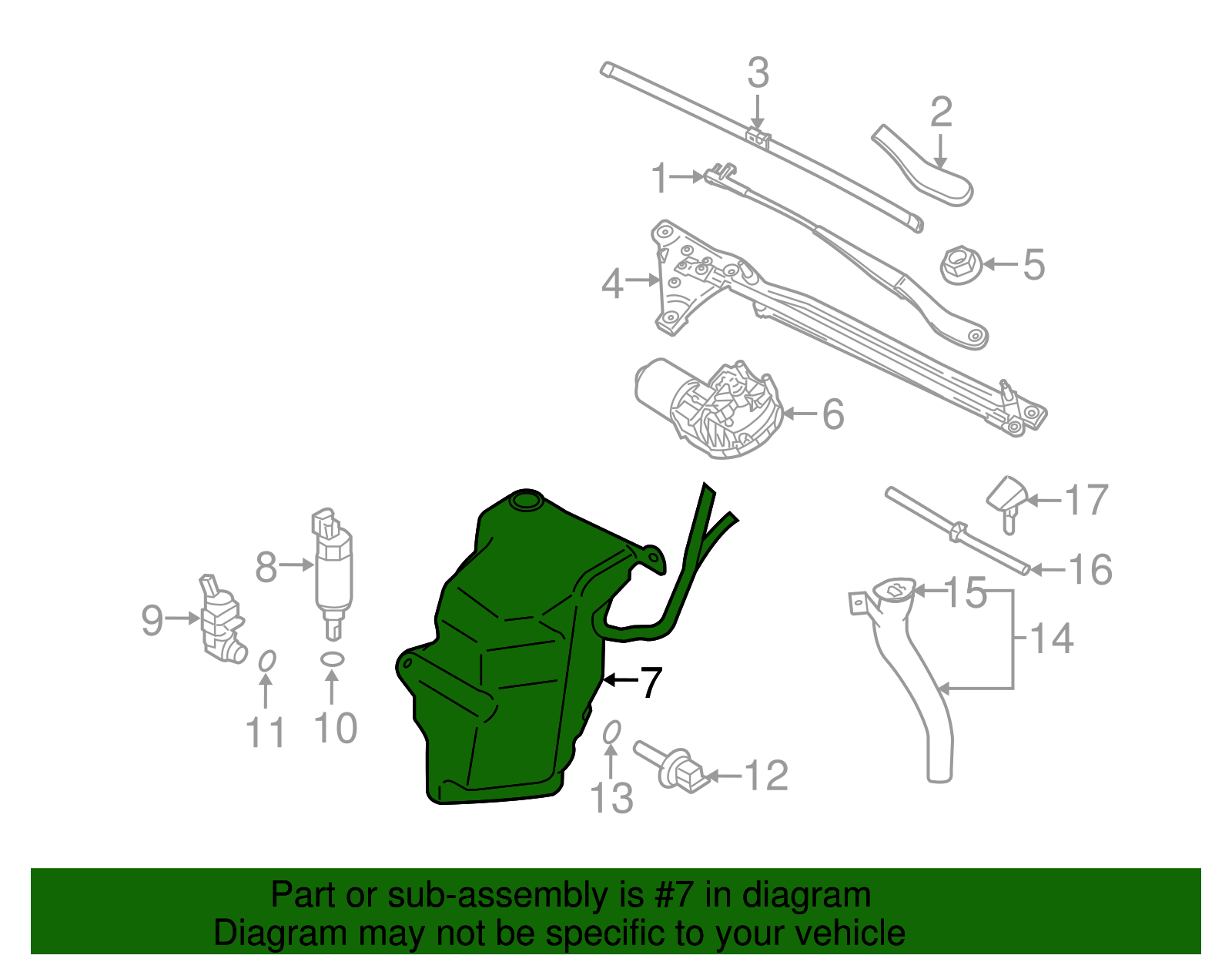 Genuine+OEM+Washer+Fluid+Reservoir+for+Volvo+30699398 for sale online ...