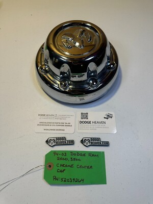 OEM 1994-2002 Dodge Ram / Van 2500 Chrome Center Hub Cap 52039264 | eBay