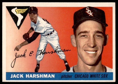 1955 Topps Jack Harshman Chicago White Sox #104 NM-MT | eBay