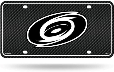 Carolina Hurricanes Metal Auto Tag License Plate, Carbon Fiber Design ...