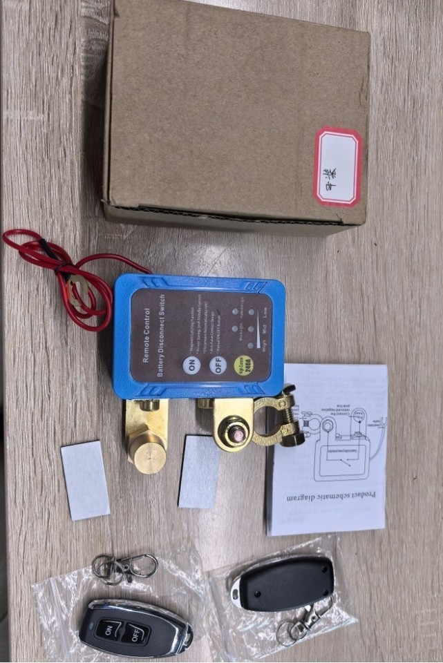 12V 240A Remote Car Battery Disconnect Relay Master Kill Cut-off Switch ...