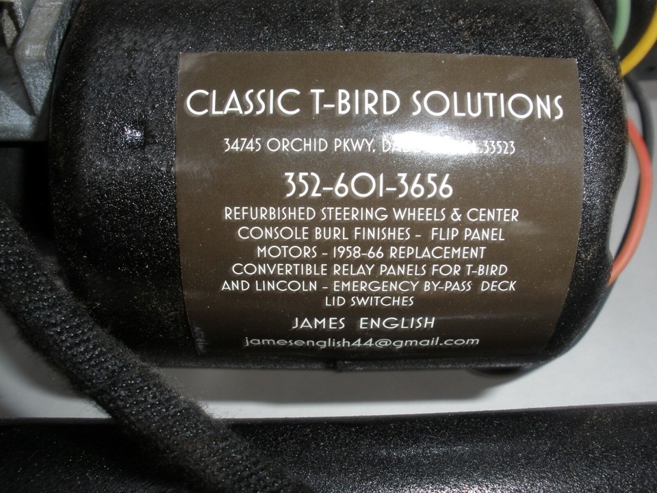 1958-65 thunderbird seat- thunderbird power seat-thunderbird seat-T ...