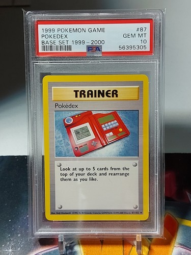 1999-2000 Pokemon Base Set 4th Print PSA 10 Pokedex | eBay