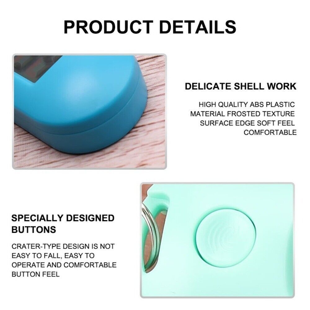 Pocket Watch Luminous Key Ring Watch LCD Display Study Library Small ...