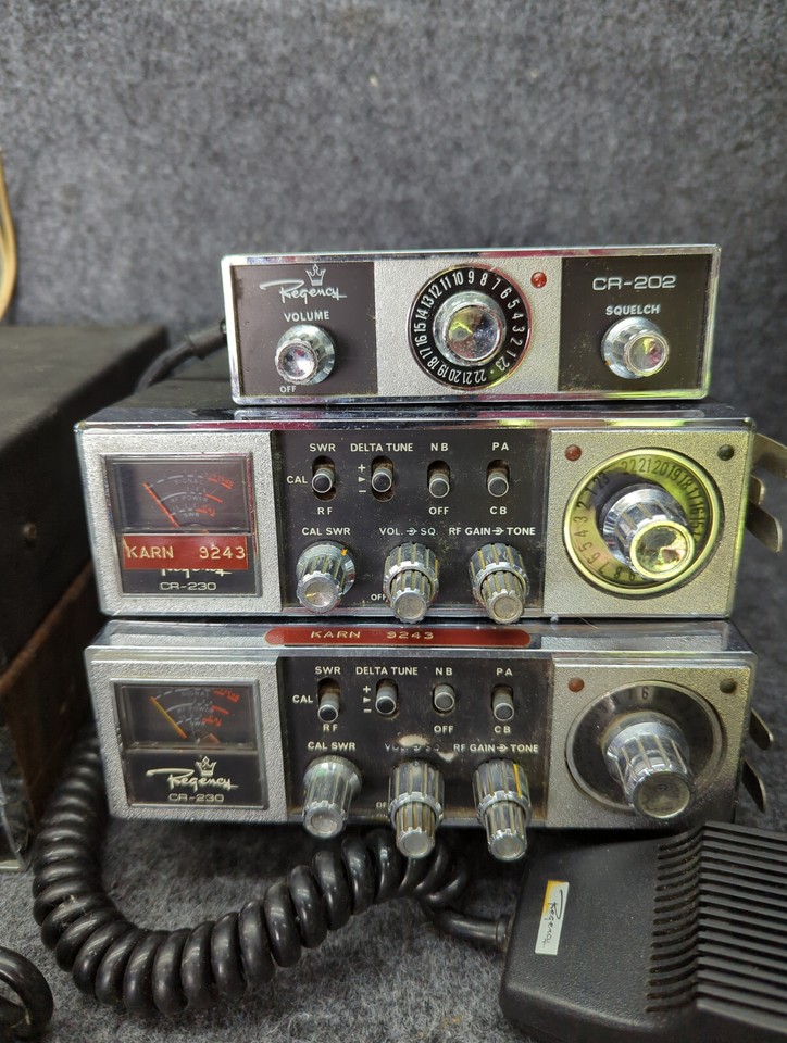 Lot of 5 CB Transceiver Radios 27Mhz Royce Sears Regency | eBay