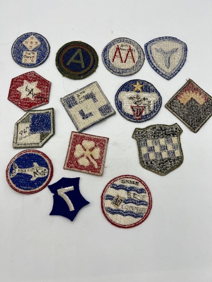 14 piece lot WWII Original patches Army some unissued | eBay
