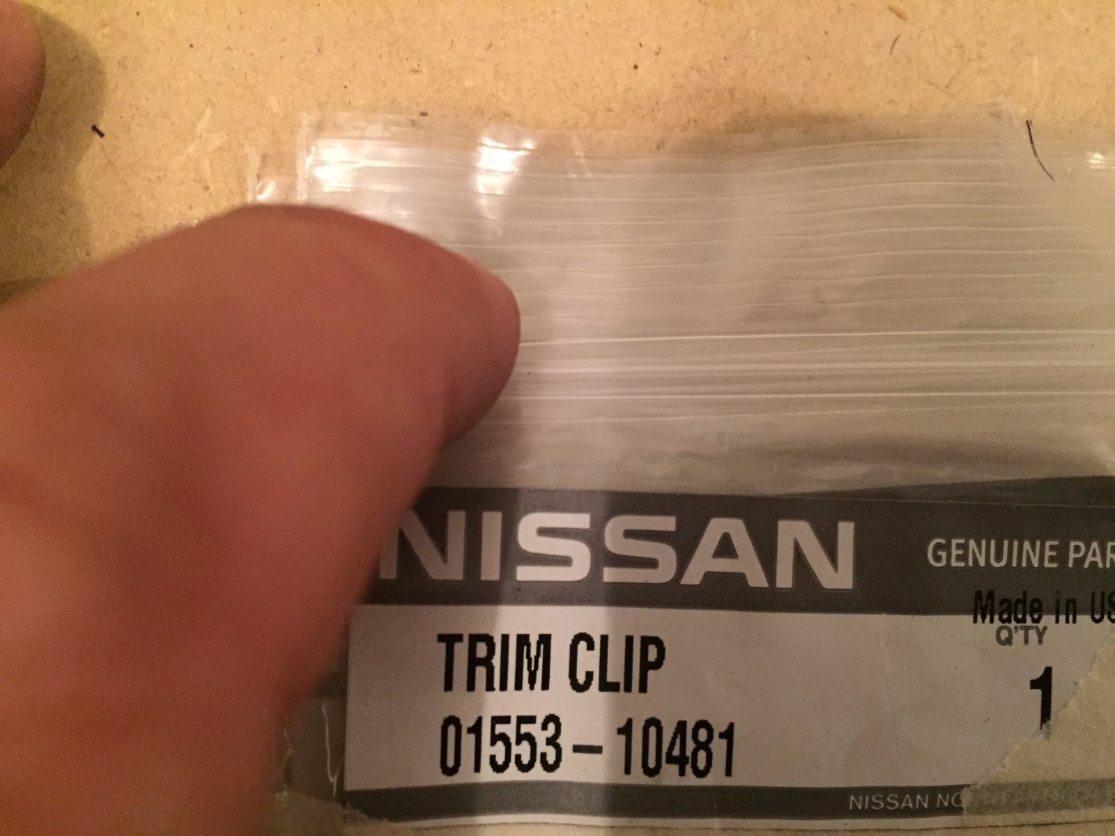 Nissan 0155310481 Genuine OEM Factory Original Lift Gate Trim Clip for ...