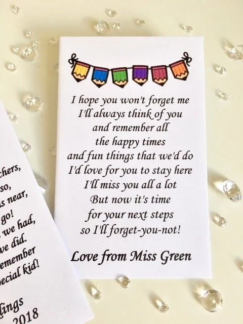 I Will Miss You Teacher Poems