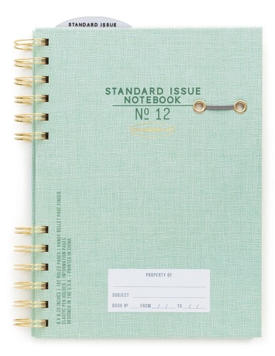 Designworks Ink Standard Issue No. 12 Green Undated Planner Notebook ...