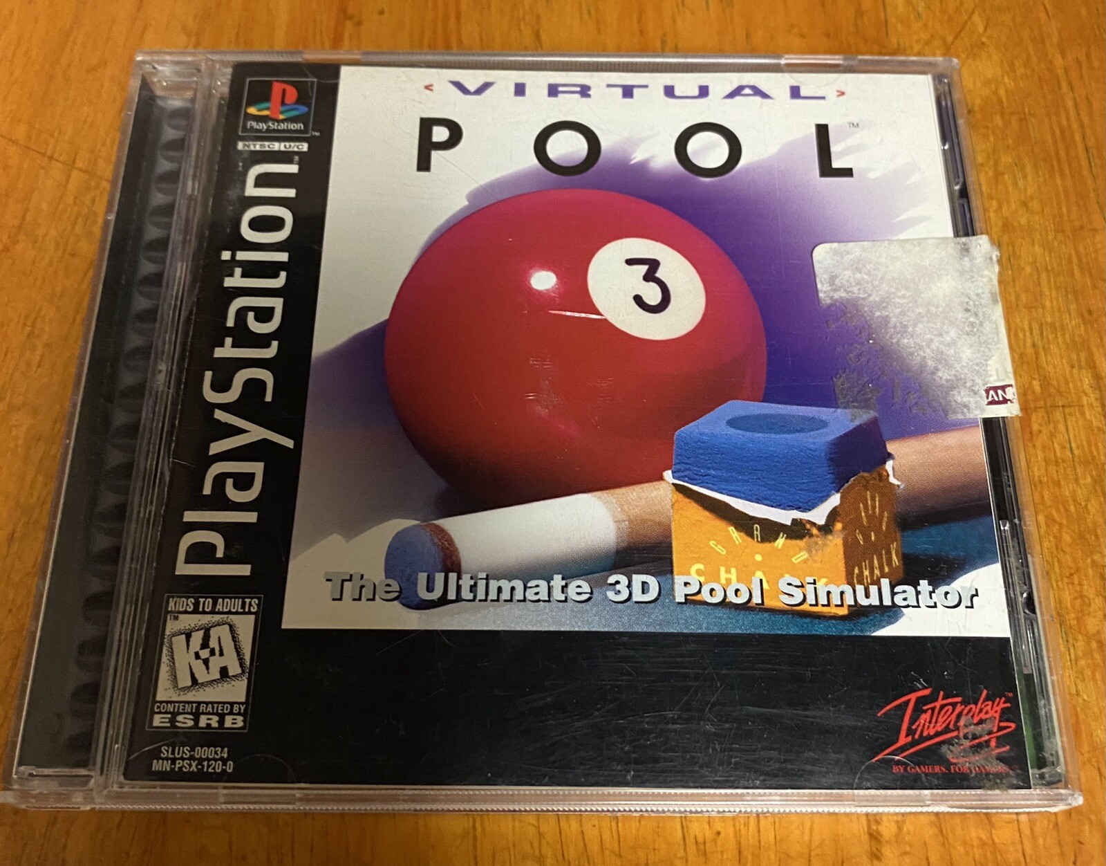 Virtual Pool (Sony PlayStation 1) PS1 - Tested and Works 40421891207| eBay