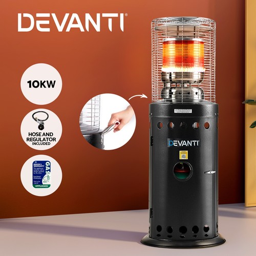 Devanti Outdoor Gas Patio Heater Propane Butane LPG Portable Heat Stand ...