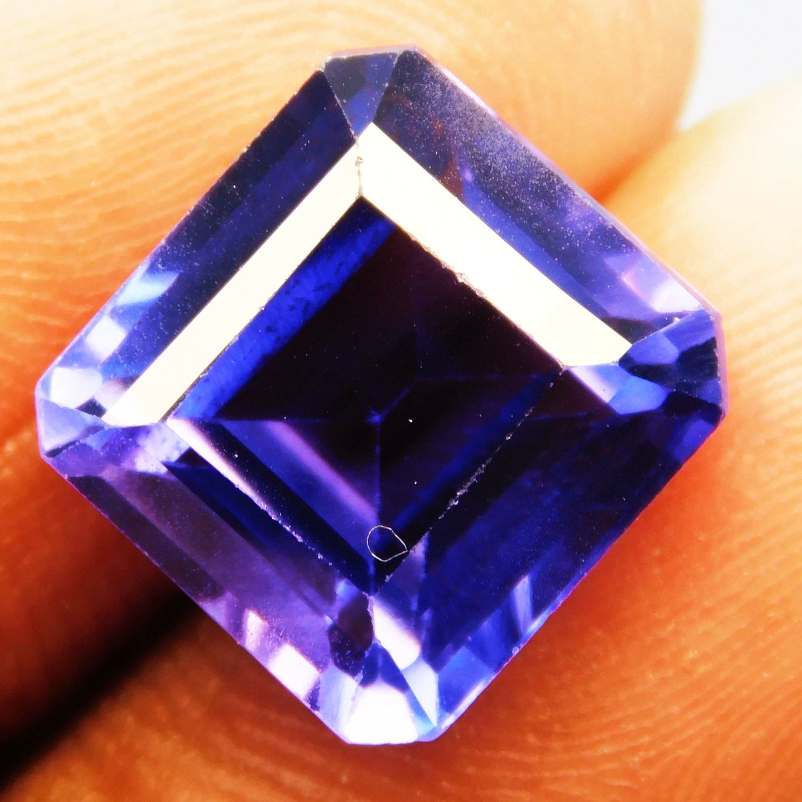 Natural purple Tanzanite Square Shape 9 Ct Certified Loose Gemstone | eBay