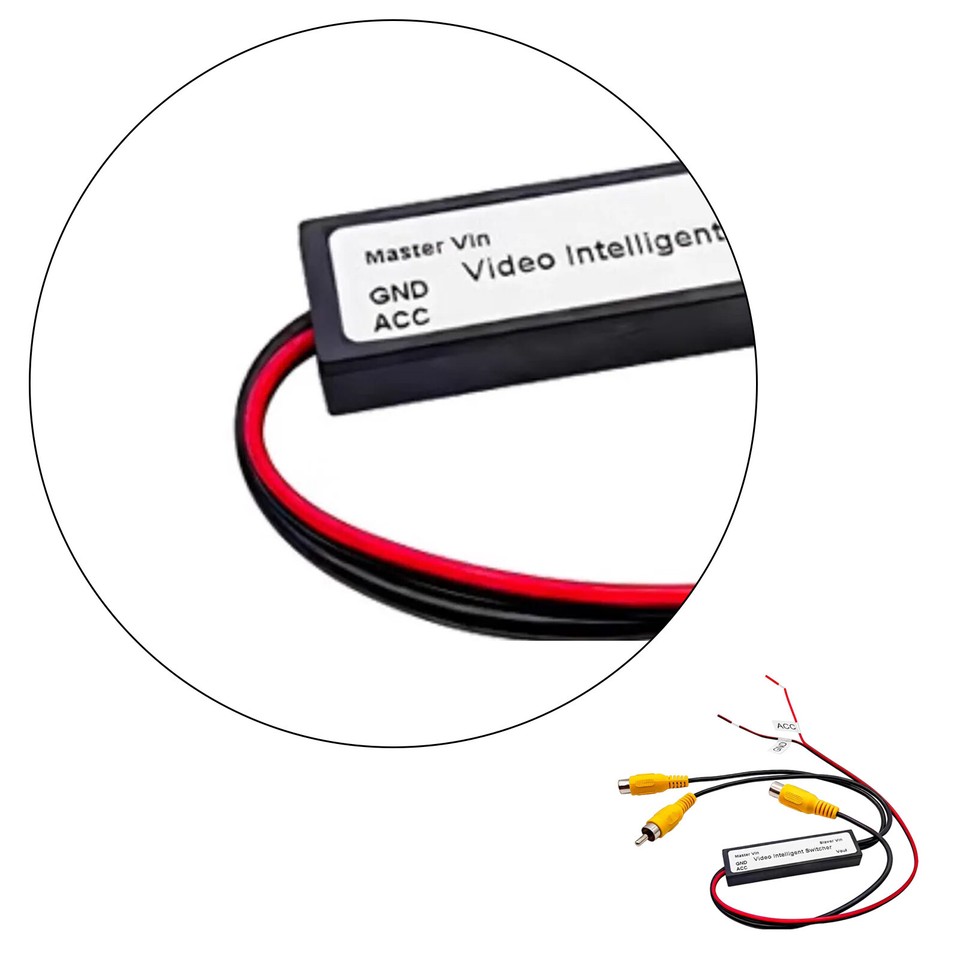 2-in-1 Car RCA Video Switcher – Auto Switch Between Front and Rear ...