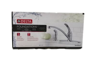 Delta Foundations Single-Handle Standard Kitchen Faucet w/Side Sprayer ...