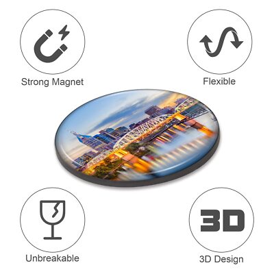 Nashville Magnet Strong and Flexible Nashville Refrigerator Magnet 1.1 ...