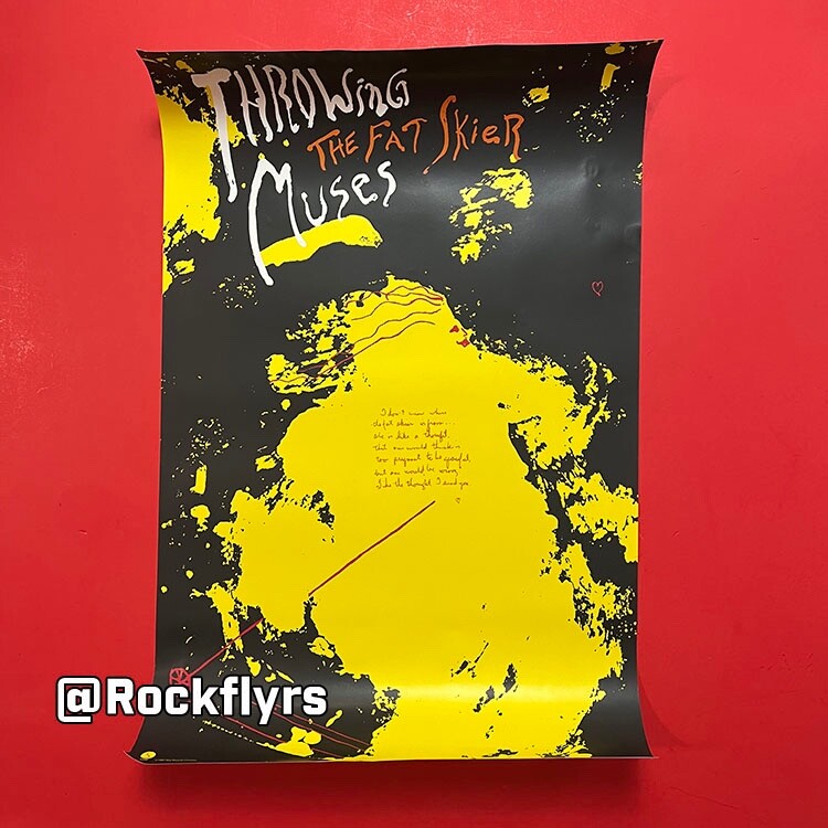 THROWING MUSES The Fat Skier 1987 Original 14x22 promotional Poster. | eBay