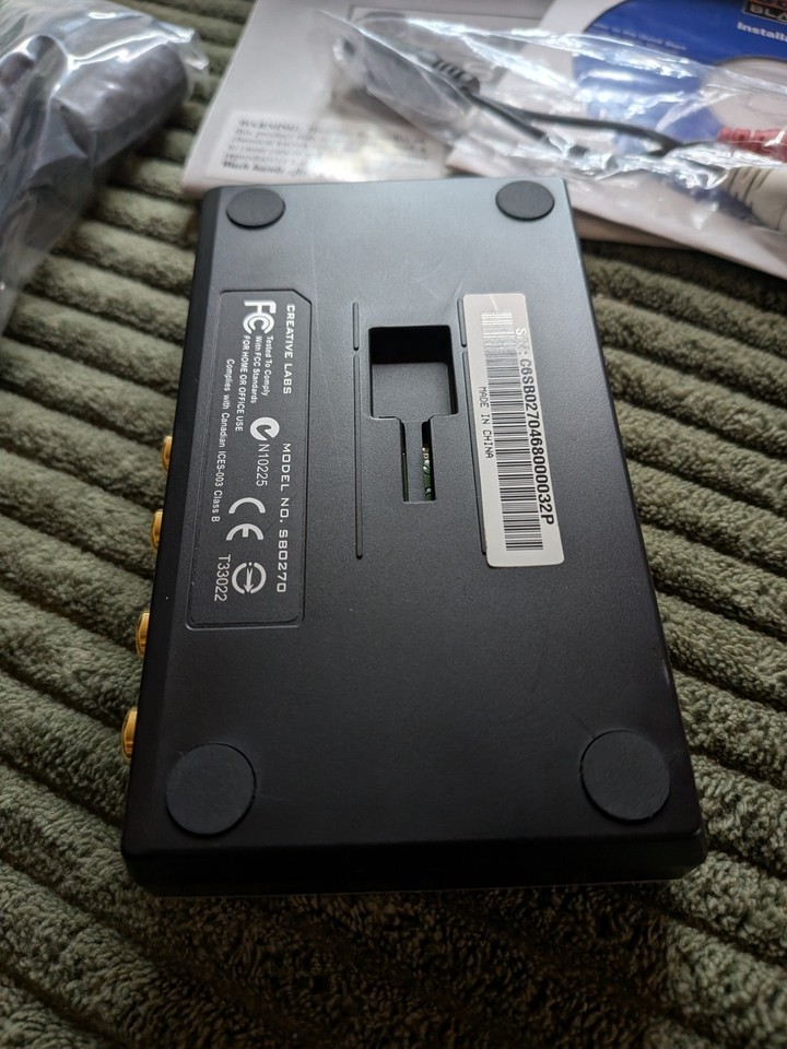Creative Labs External Box Sound Blaster Model Number # SB0270 | eBay