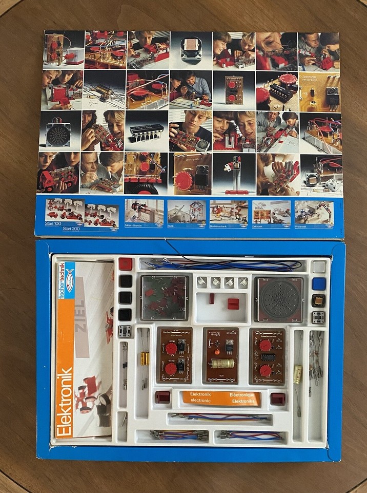 VINTAGE FISCHERTECHNIK - ELEKTRONIK, OPEN BOX - SET A | eBay