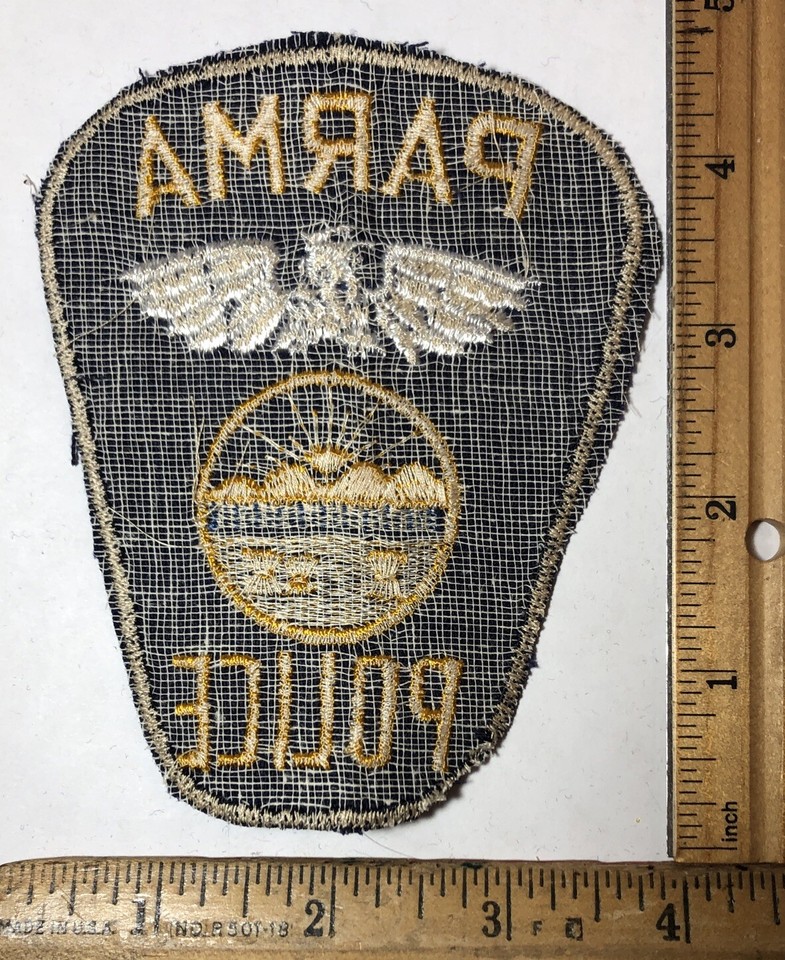 Vintage Obsolete Police Parma Ohio Shoulder Patch Officer Department | eBay