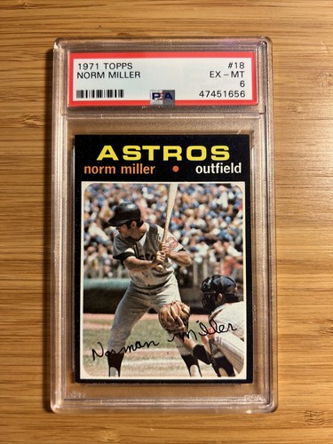 1971 Topps Baseball #18 Norm Miller PSA 6 EX-MT | eBay