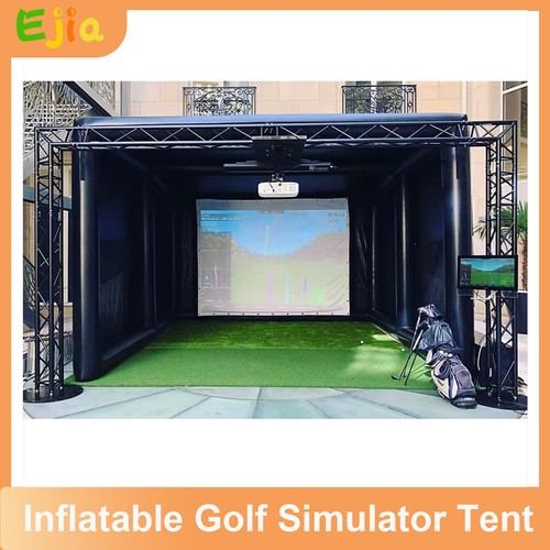 13x10FT Portable Inflatable Golf Simulator Enclosure Outdoor Golf ...