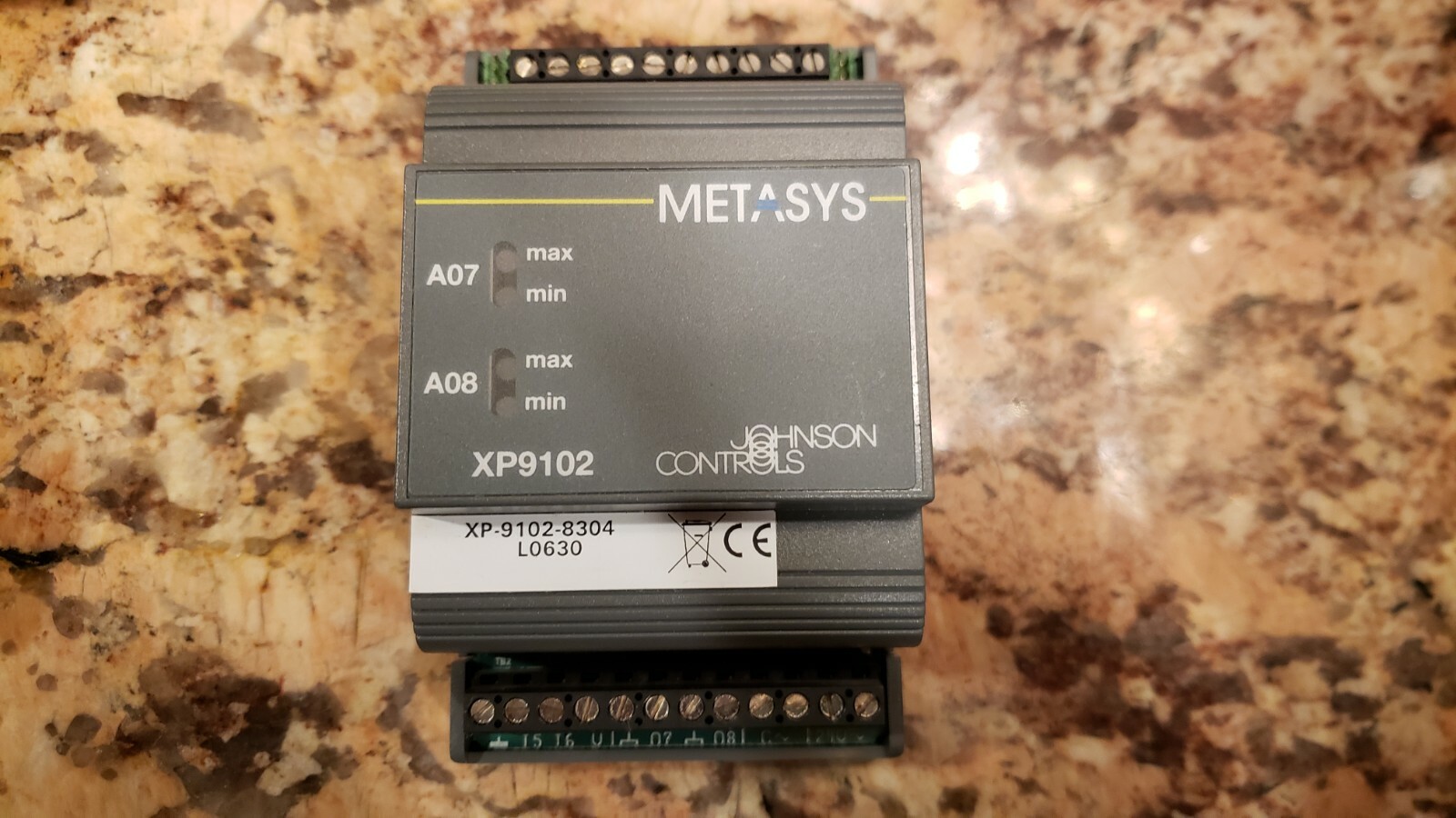 JOHNSON CONTROLS METASYS EXPANSION MODULE MODEL XP9102-8304 | eBay