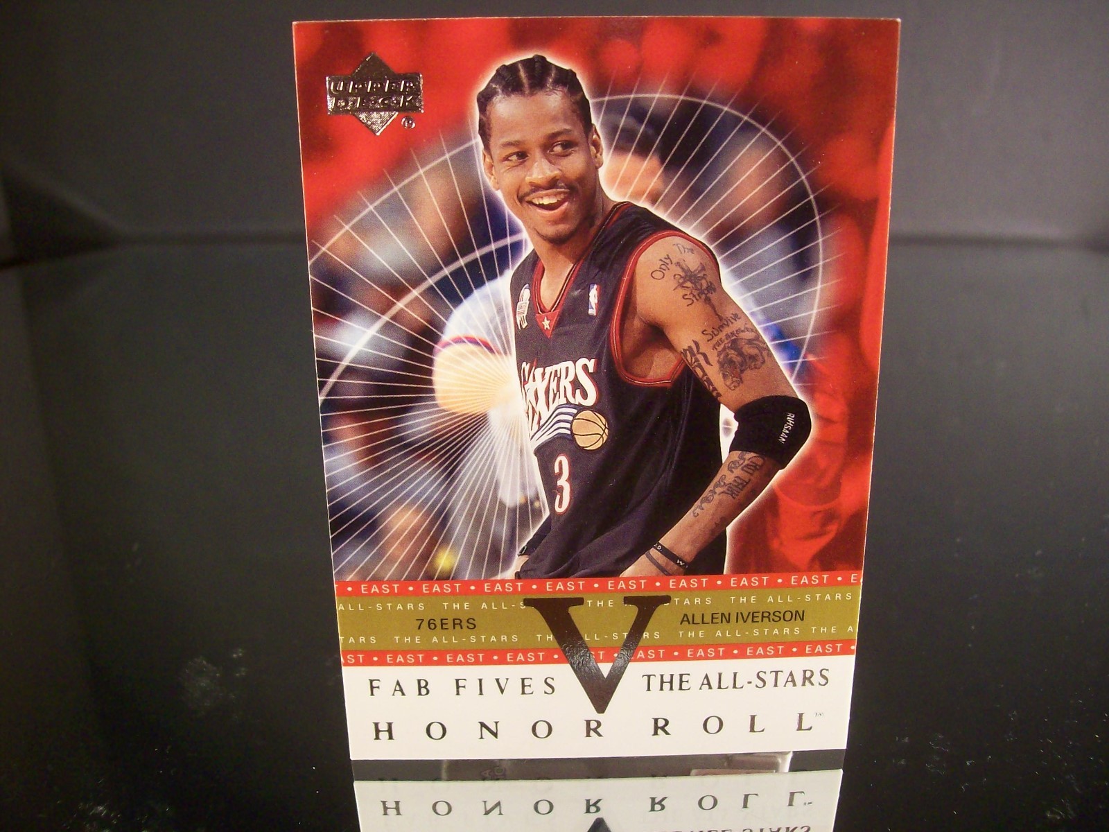 Insert Allen Iverson Upper Deck 2002 Card #F5-AS7 Philadelphia 76ers ...