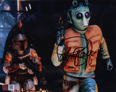 PAUL BLAKE Signed Star Wars 'Greedo Maclunkey' 8x10 Photo (Prestine ...