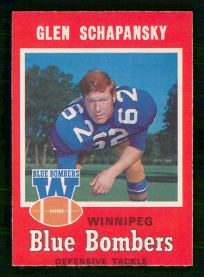 GLEN SCHAPANSKY 1971 O-PEE-CHEE CFL NO 29 NRMINT 28649 | eBay