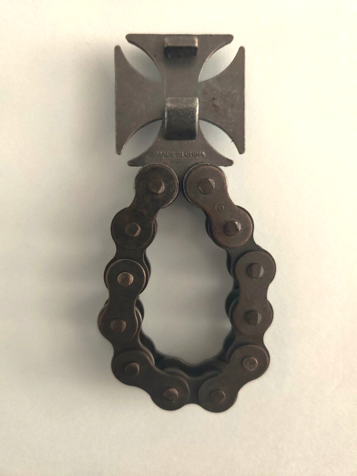 WEST COAST CHOPPERS Iron Cross Logo Motorcycle Chain Beer Bottle Opener ...