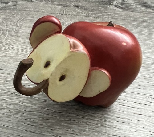 Enesco Home Grown Apple Elephant Anthropomorphic Fruit Figurine 2010 ...