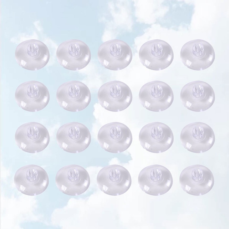 200 PCS Earring Back Stopper Flat Backs Replacements Clear Silicone ...