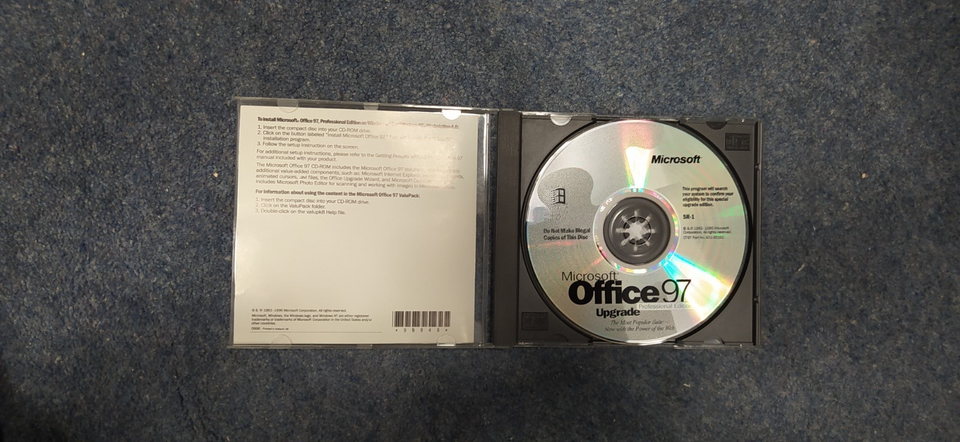 Microsoft Office 97 Professional Edition (SR1) | eBay UK