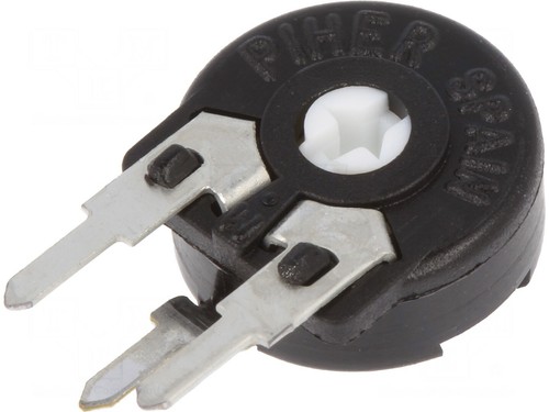 Lot of 2 Piher Linear Potentiomer 10k Ohms 150mW Dia:10.3mm Height:12 ...