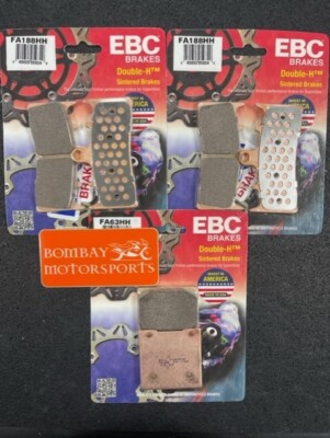 EBC HH Front & Rear Brake Pads for 1994 - 1999 SUZUKI GSX-R750 FA188HH ...
