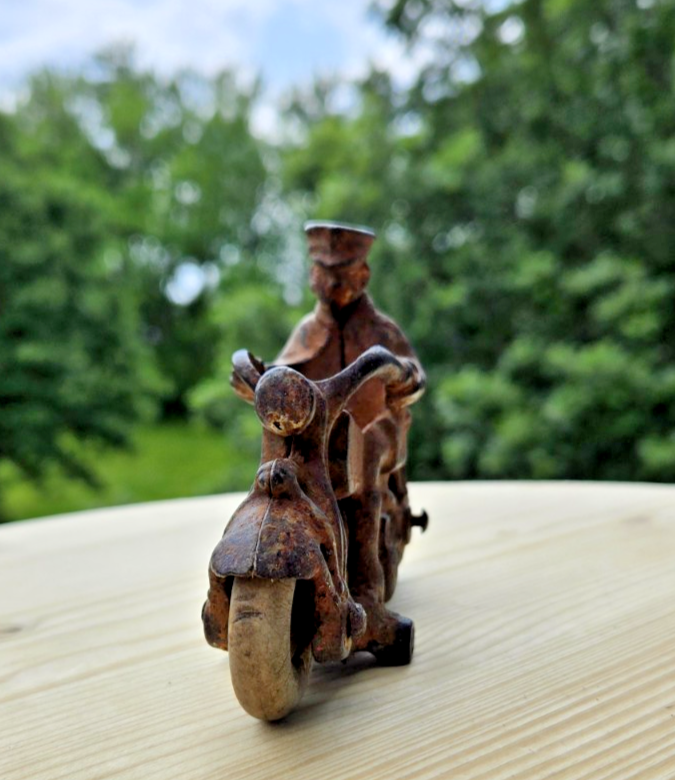 Cast Iron Fat Cop / Policeman on Motorcycle - 1930's AC Williams ...
