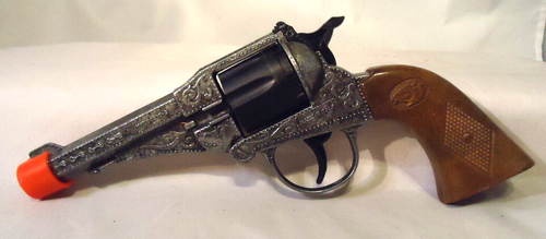 EDISON GIOCATTOLI CAST METAL CAP GUN = WORKS | eBay