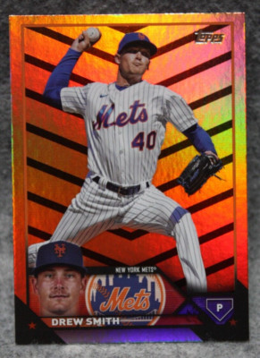 2023 Topps Update Drew Smith Card Orange Black Parallel #US30 Mets | eBay