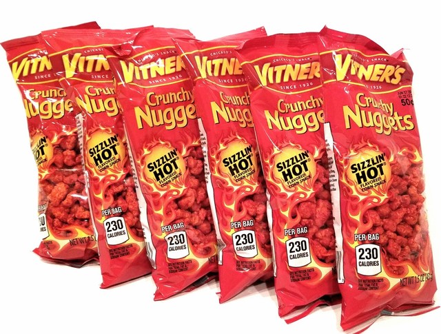 VITNER'S SIZZLIN HOT CHEESE CRUNCHY NUGGETS A Chicago Original 6-1.5oz ...