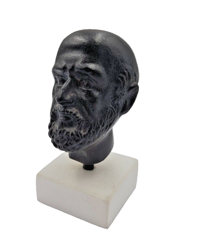 STATUETTE BUSTE PLATON SOCRATE GREC ANTIQUE EN BRONZE SOUVENIR DE GRECE ...