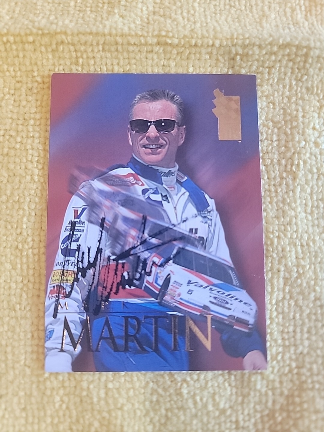 Mark Martin Autographed NASCAR Card🏁 signed in person authentic. | eBay