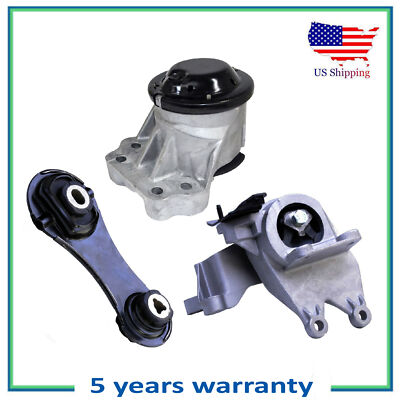 3PCS Engine & Auto Trans. Motor Mount For 2016-2019 Ford Explorer ...