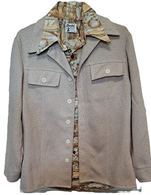 Mens Vtg 70s Fly Collar Pennys Leisure Suit 40 | eBay