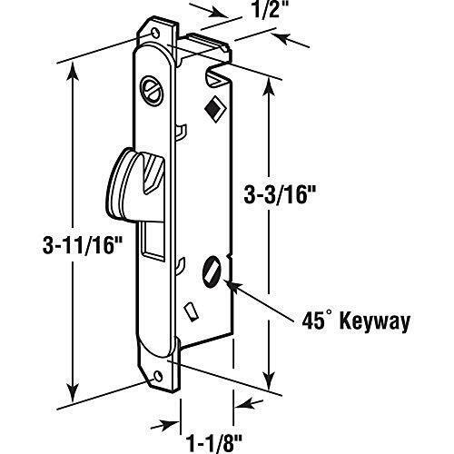 PRIME-LINE E 2014 Mortise Lock - Adjustable, Spring-Loaded Hook Latch P ...