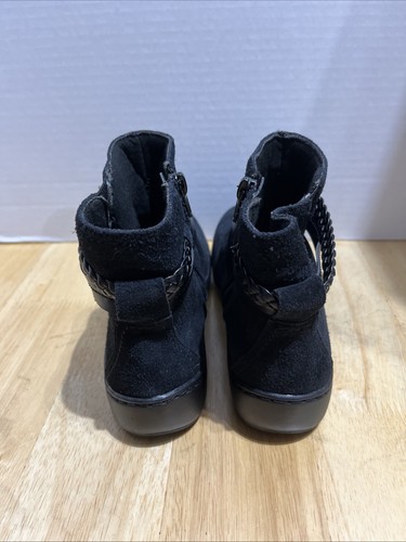 Clarks Collection Cora Braidboot Women's Black Suede Ankle Boots Size ...