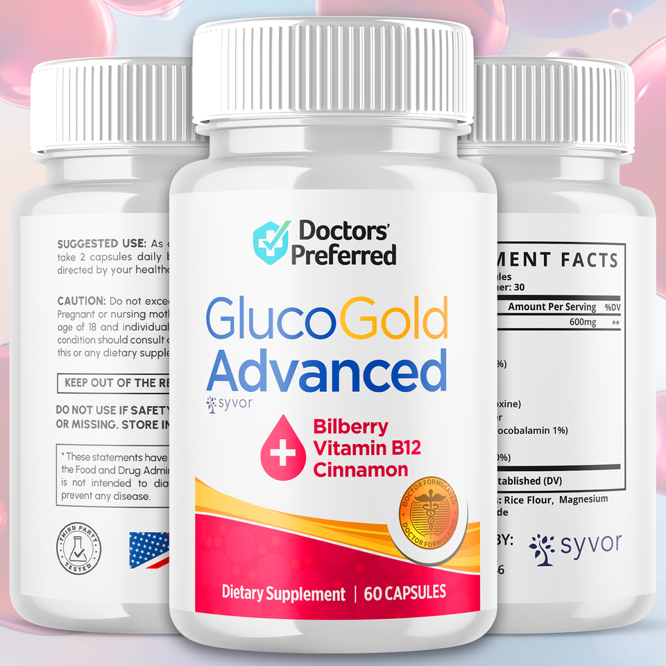 (5 Pack) Gluco Gold Blood Balance Advanced Support Glycogen Supplement ...