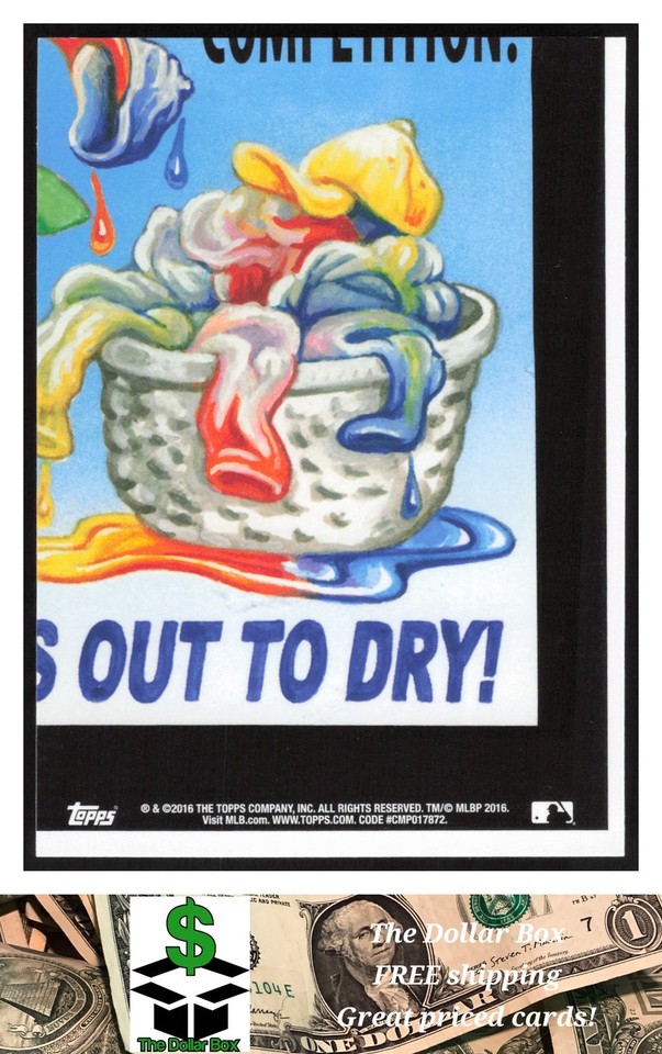 2016 Topps MLB Wacky Packages #7 Blue Jays Bird Bath Sports Drink Blue ...