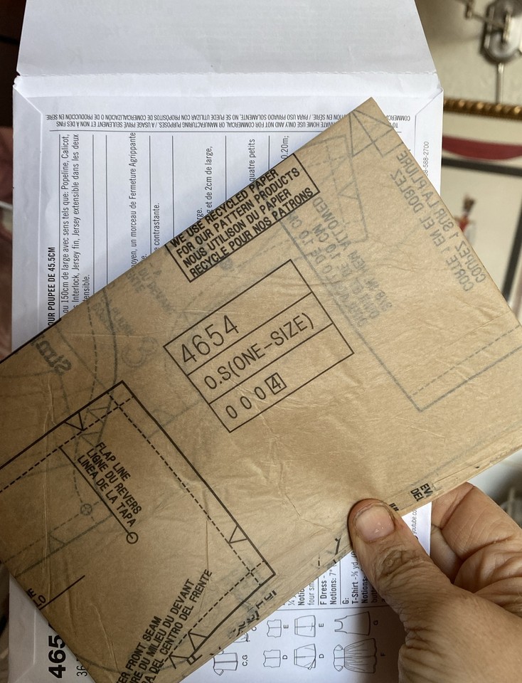 18" GIRL DOLL Modern Clothes Skort Simplicity 4654 American Sewing ...