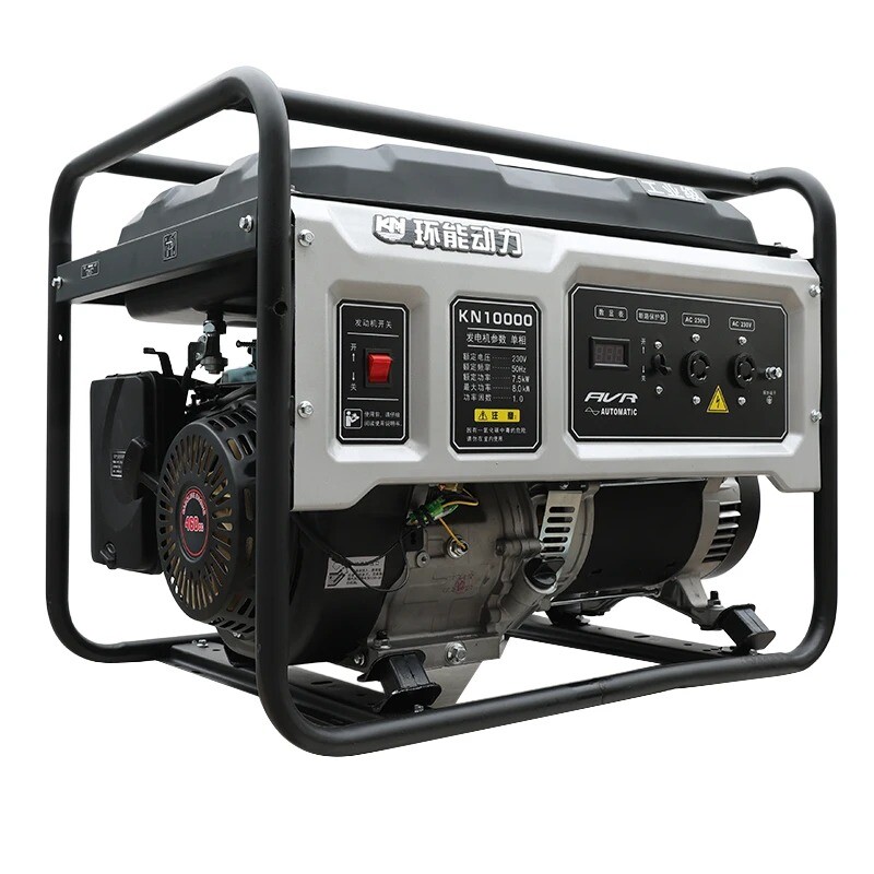 5kw Portable Gasoline Generator Single Phase Home Power Back Up ...