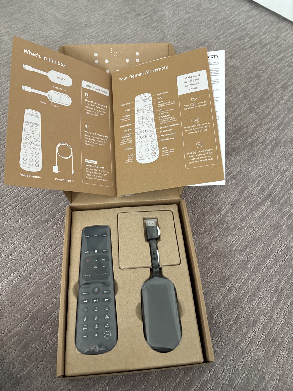 DIRECT T Tv Gemini 4K Streaming Device P21KW-500 VERSION 4.1.0.4 Guide ...